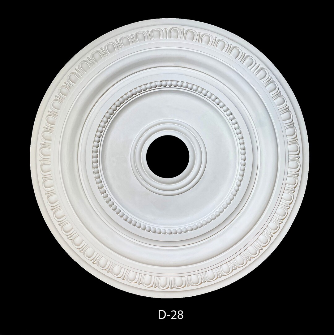 Plaster Ceiling Medallion 28-inch Diameter Architectural Ornamentation ...