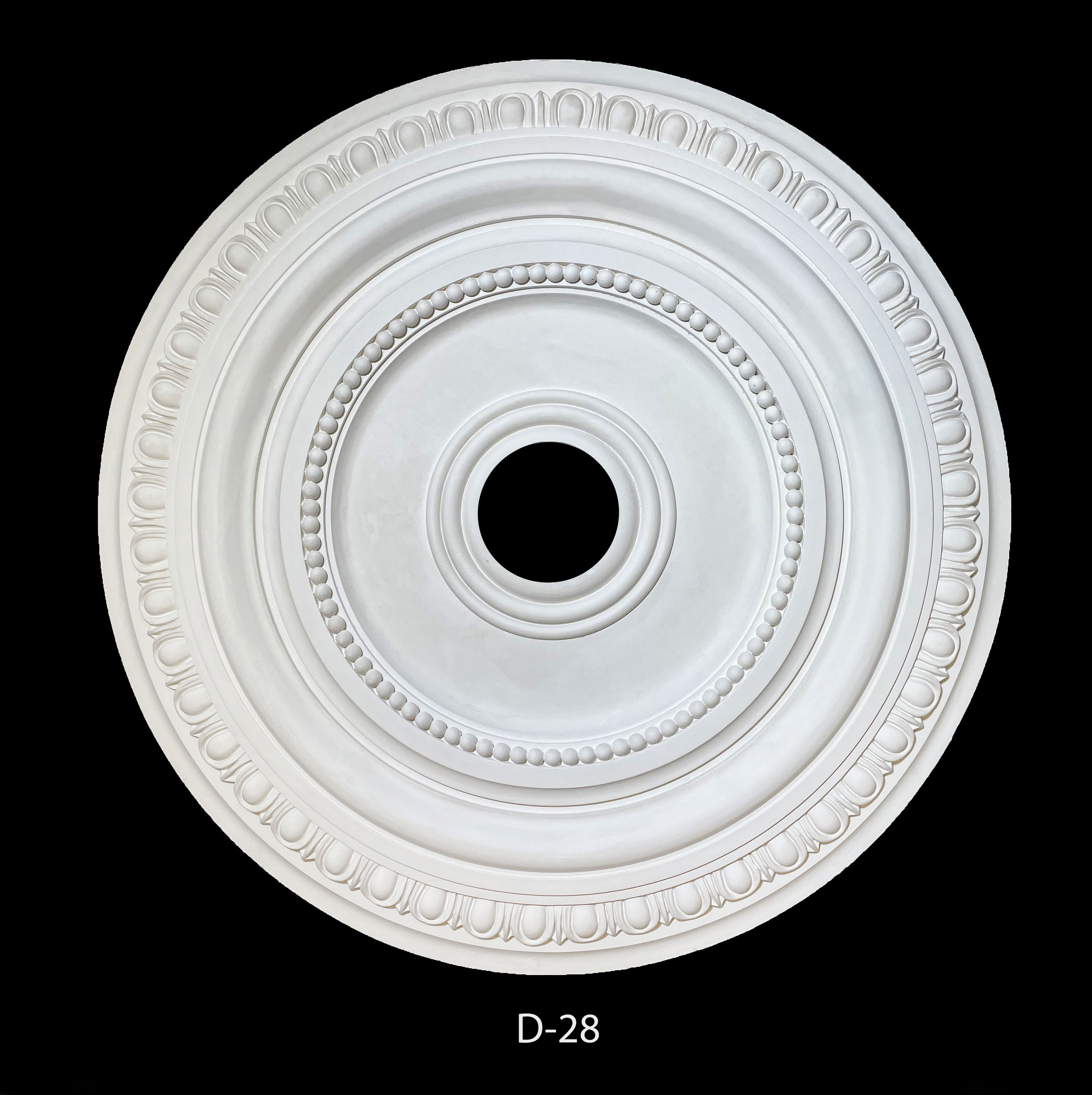 Plaster Ceiling Medallion 28-inch Diameter Architectural Ornamentation ...