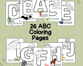Alphabet Coloring Pages, Printable Alphabet Coloring Pages, ABC ...