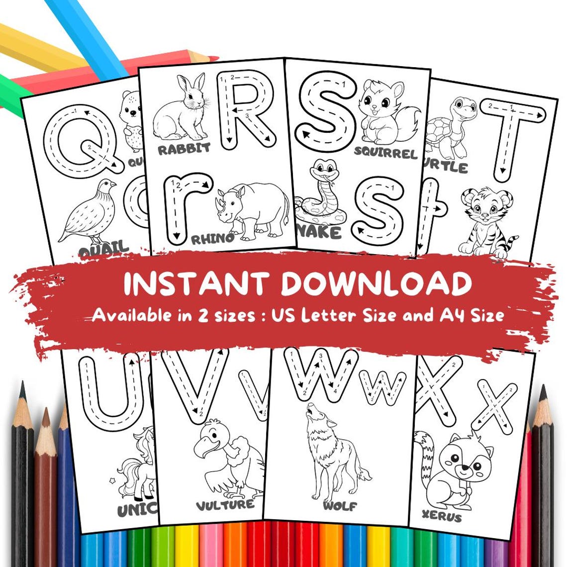 Alphabet Coloring Pages, Printable Alphabet Coloring Pages, ABC ...