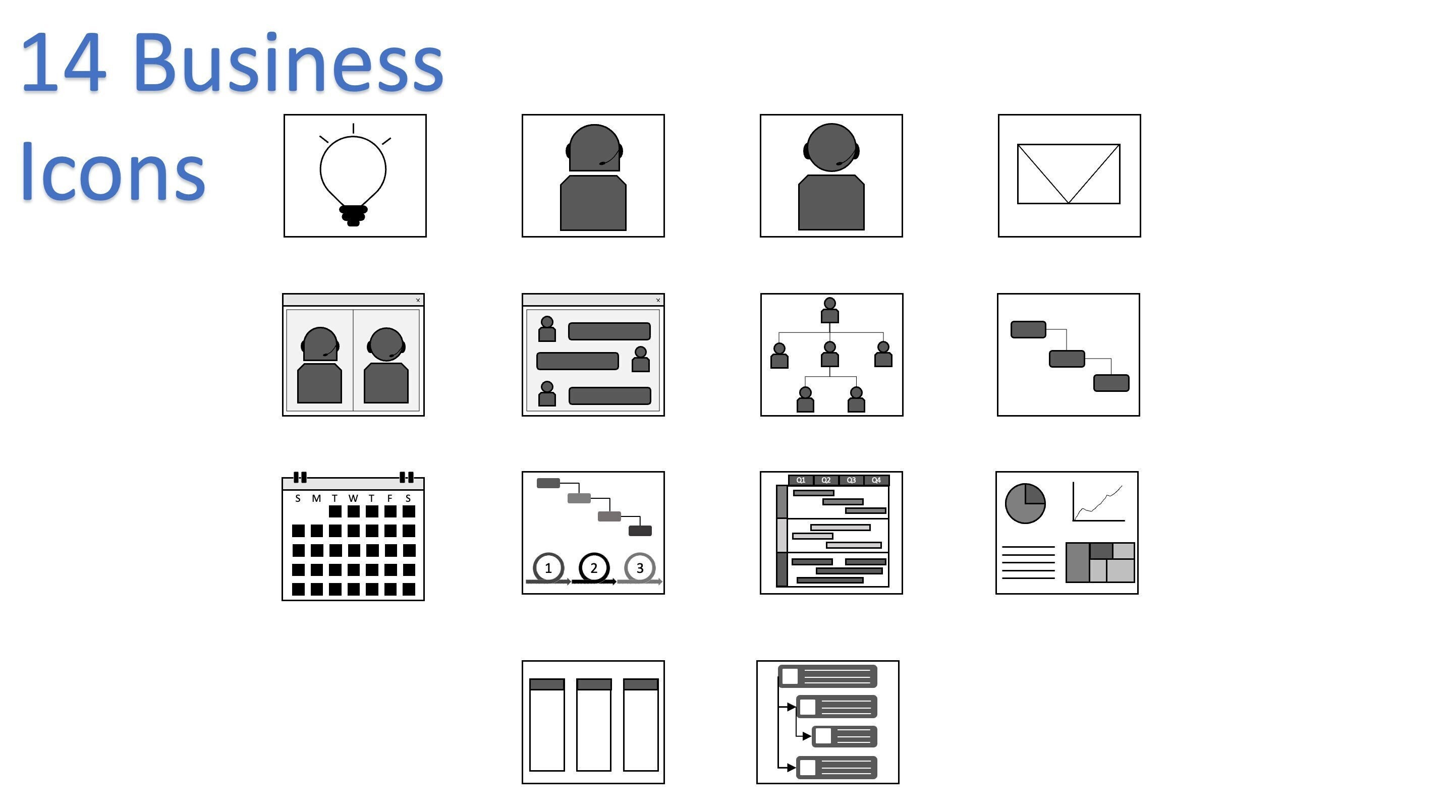 Powerpoint Business Icons - Etsy