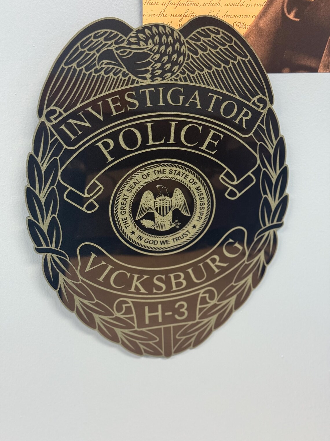Custom Police Officer Badge Plaque - Etsy