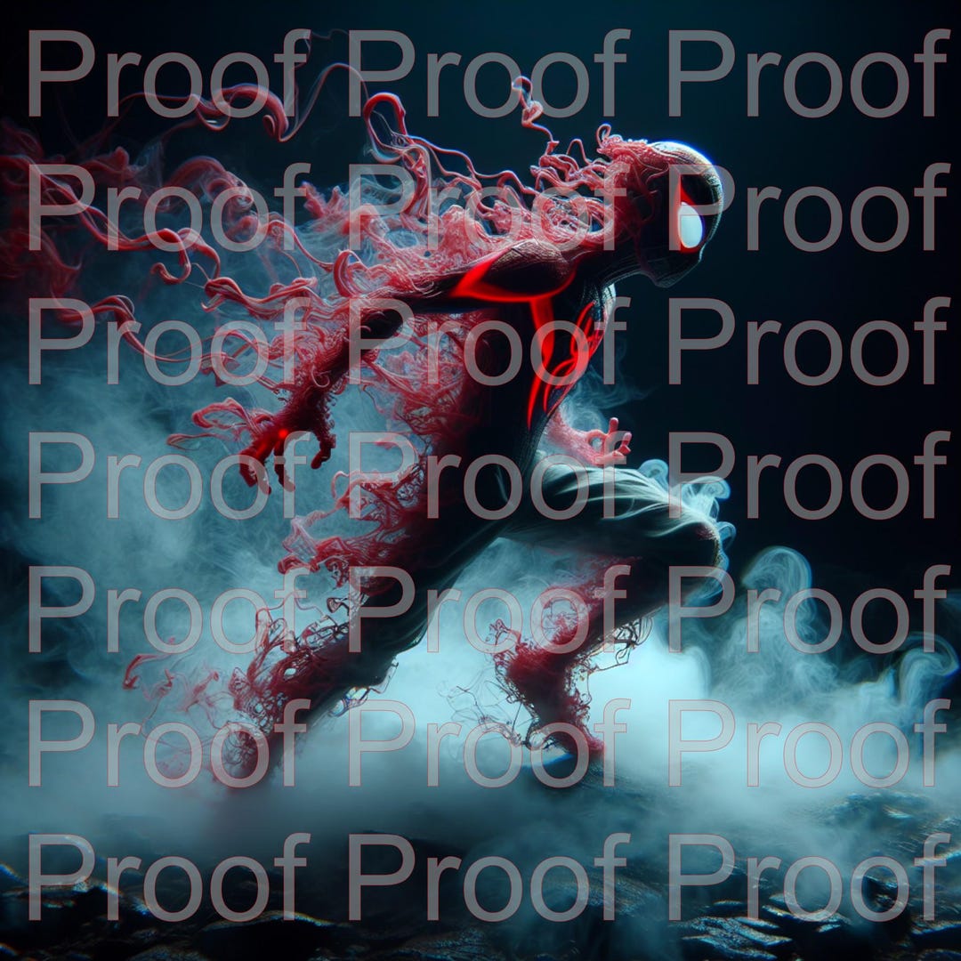 Miles Morales Becoming Venom PNG. JPEG - Etsy
