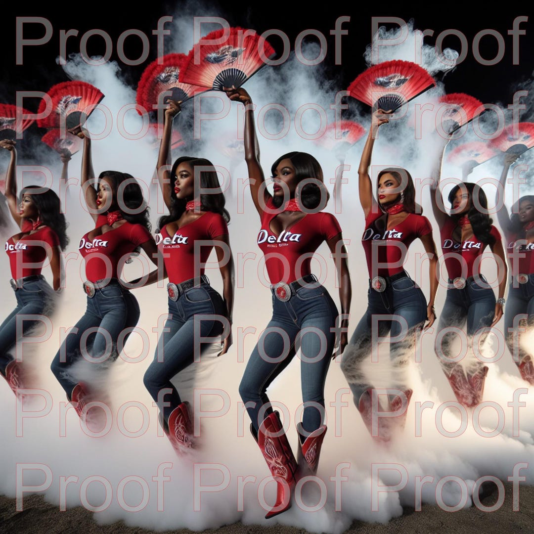 Delta Sigma Theta Boots on the G R O U N D PNG. JPEG - Etsy