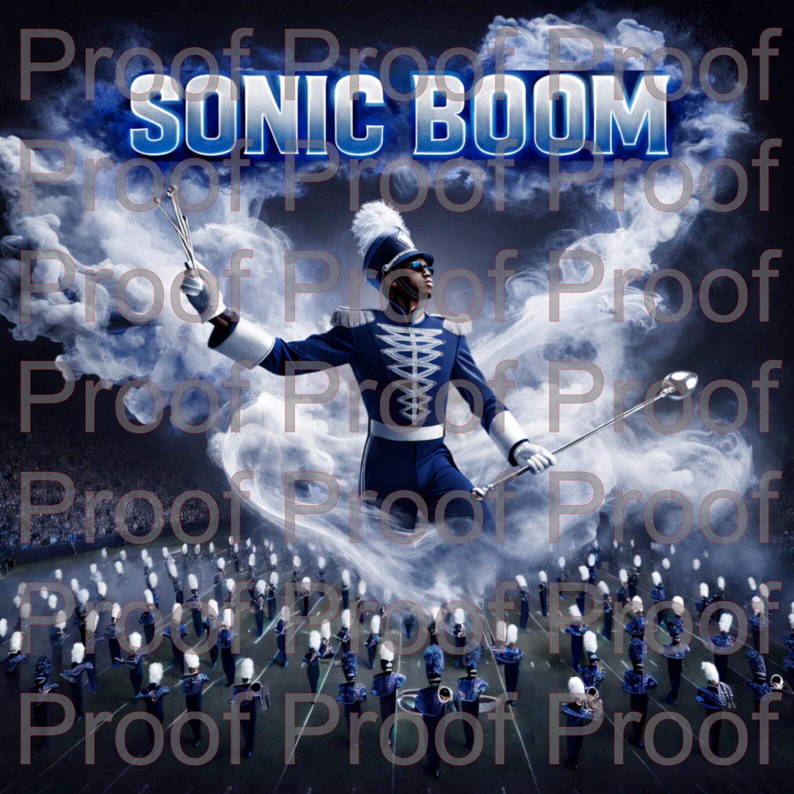 Jackson State S O N I C Boom PNG. JPEG - Etsy