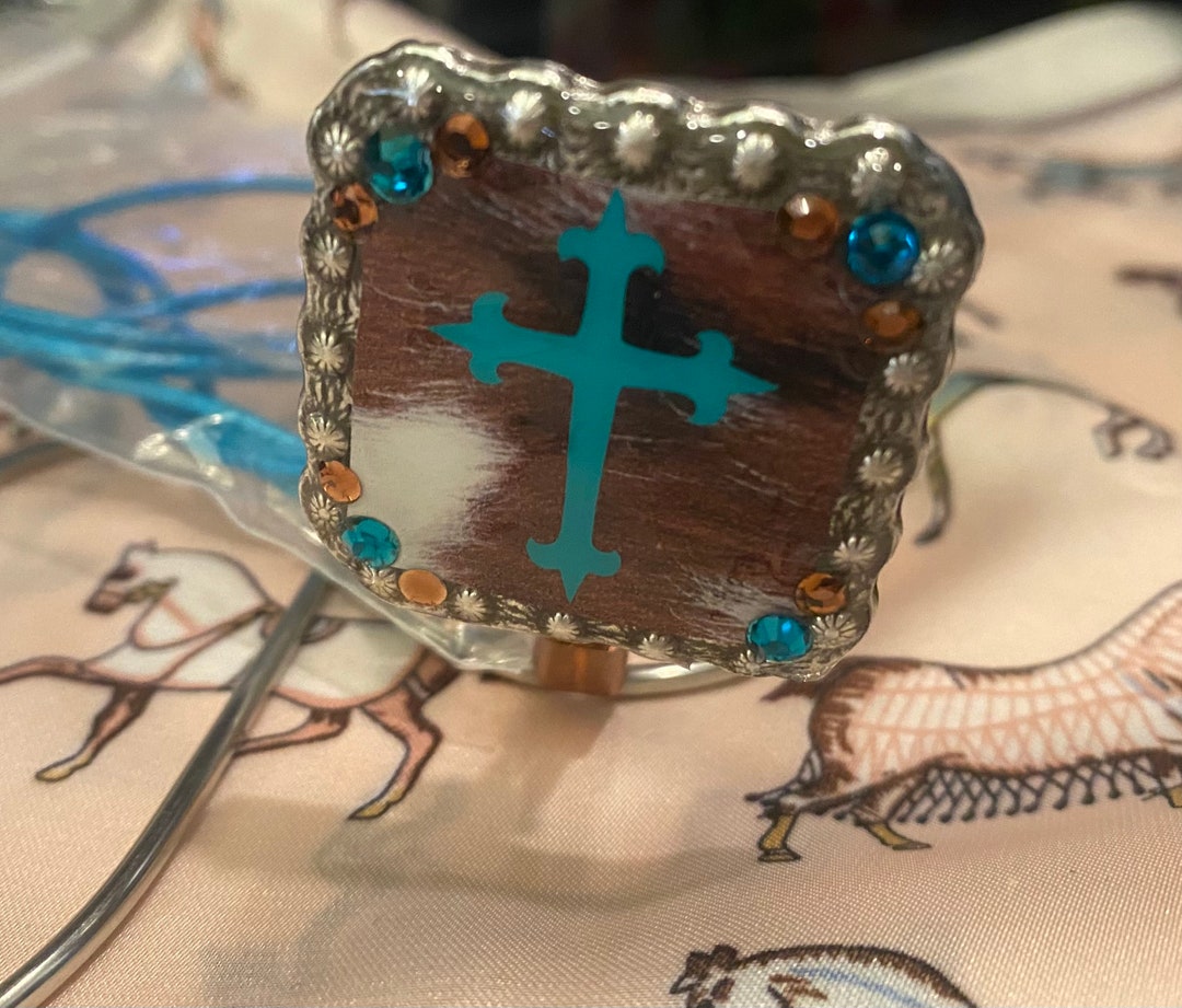 Spher Pant Leg Saver Set With Custom Cross Concho - Etsy