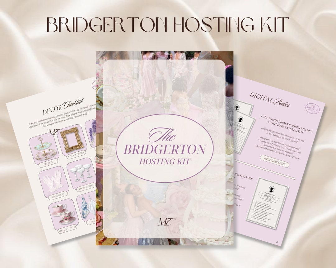 Bridgerton Themed Bachelorette Party Hosting Kit | Hosting Kit ...