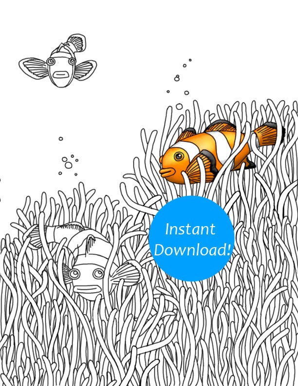 Clownfish Coloring Pages