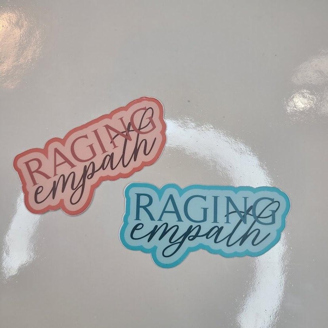 Raging Empath Mixed Font Sticker - Etsy
