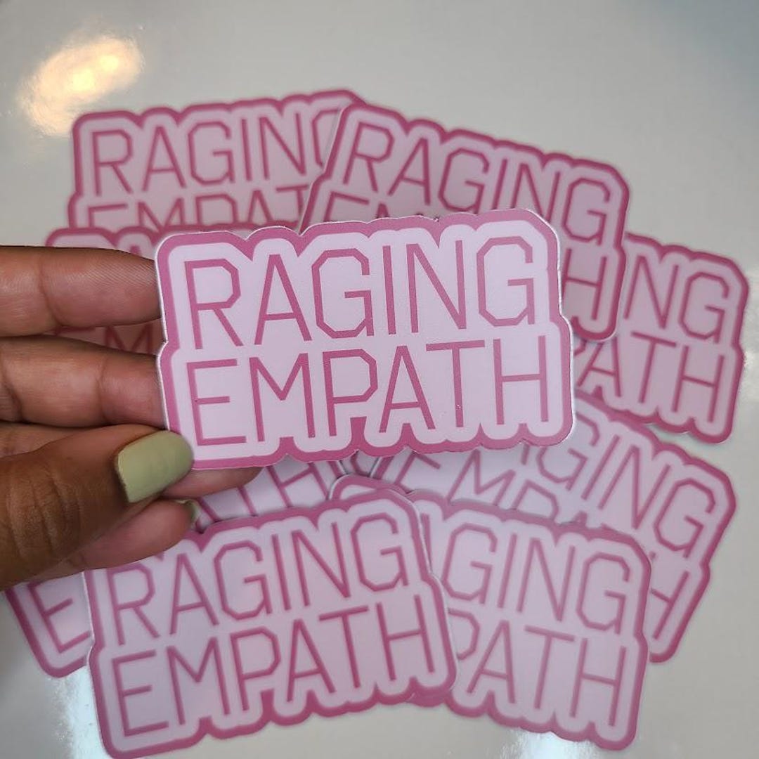 Raging Empath Block Sticker - Etsy
