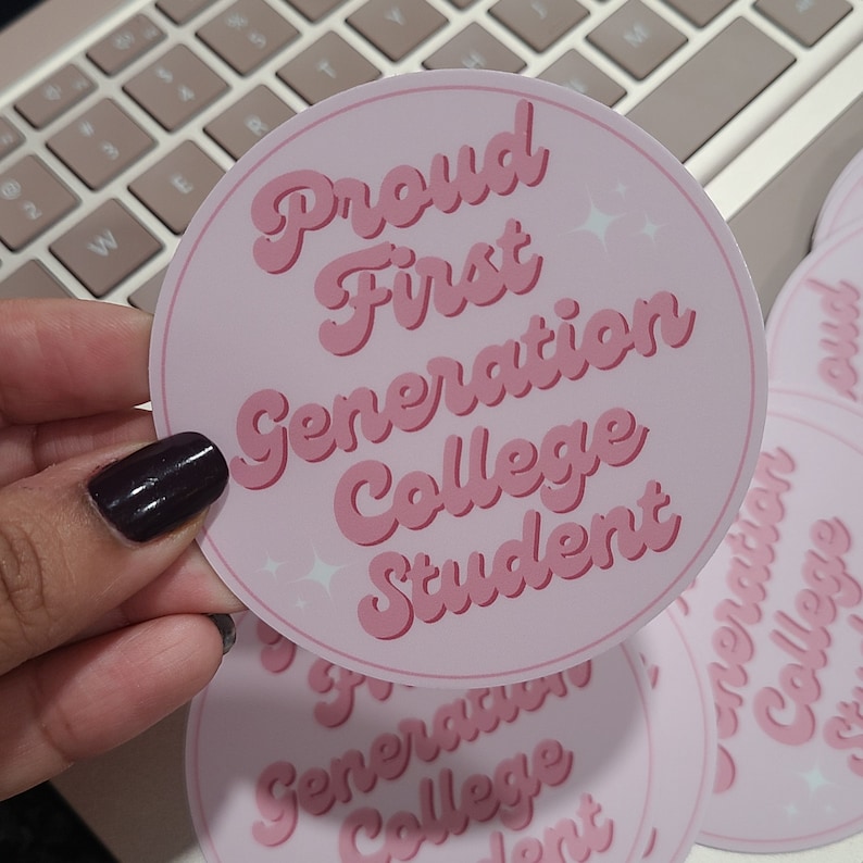 First Generation College Student Round Sticker - Etsy