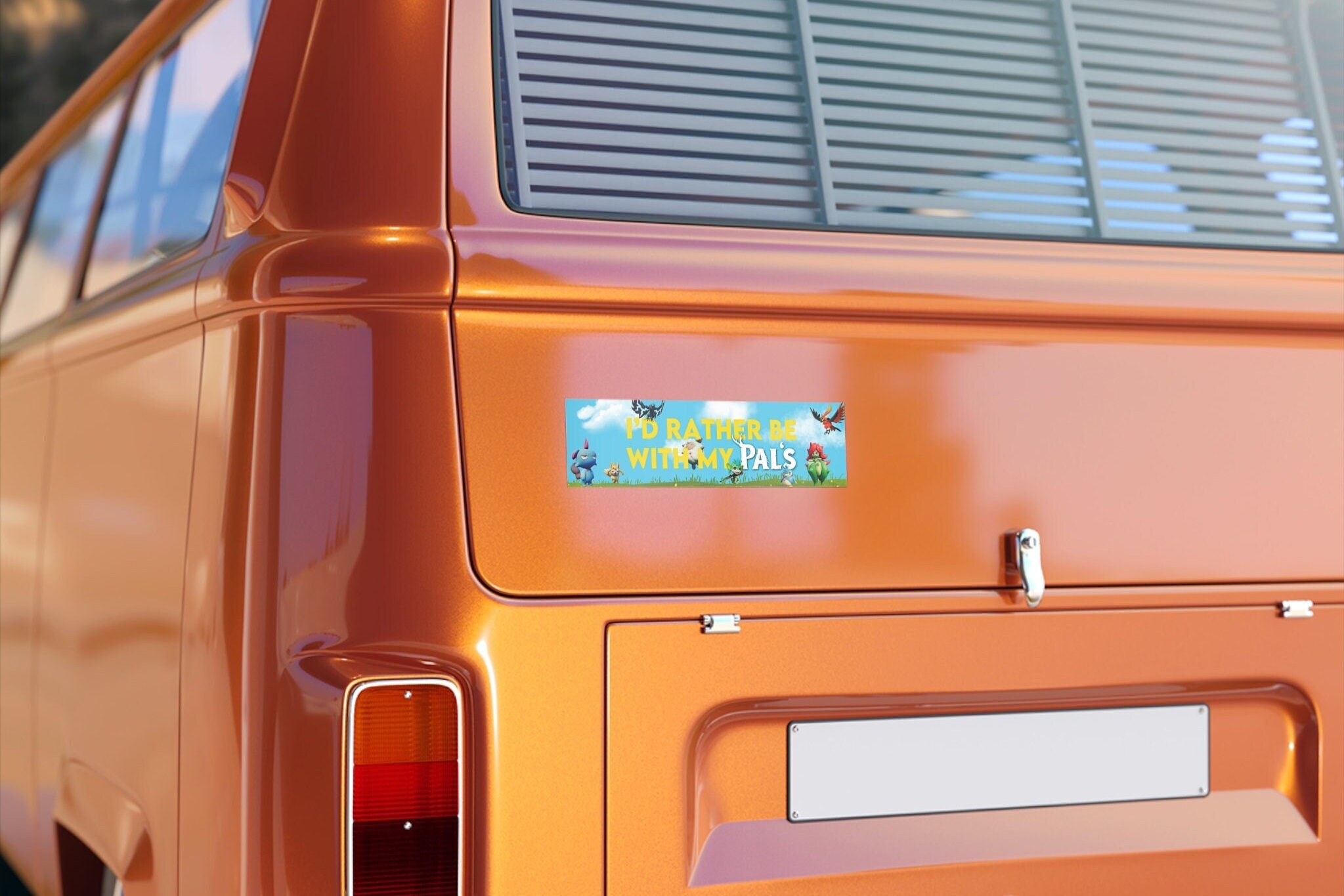 PALWORLD Bumper Sticker, Palworld Fan Merch, Palworld Art CAR DECAL ...