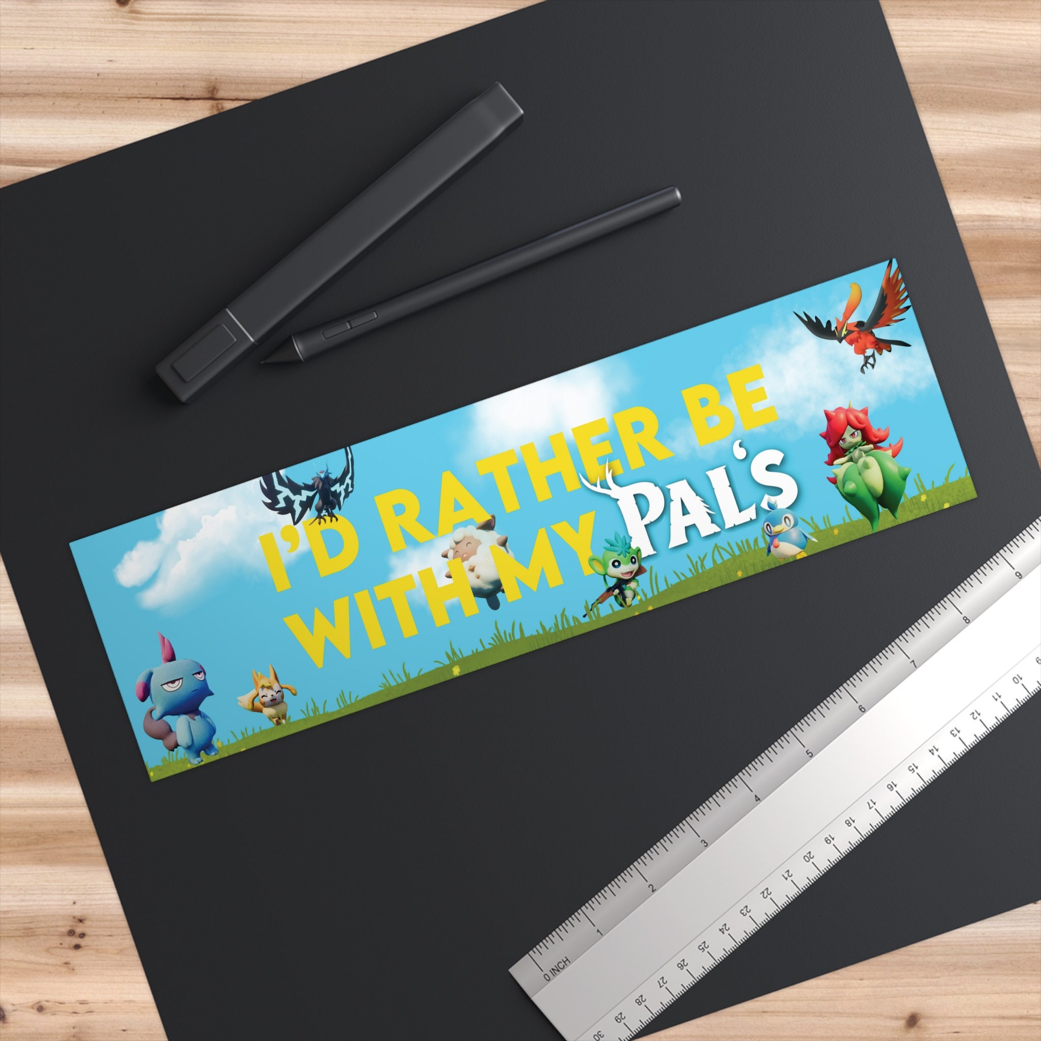 PALWORLD Bumper Sticker, Palworld Fan Merch, Palworld Art CAR DECAL ...