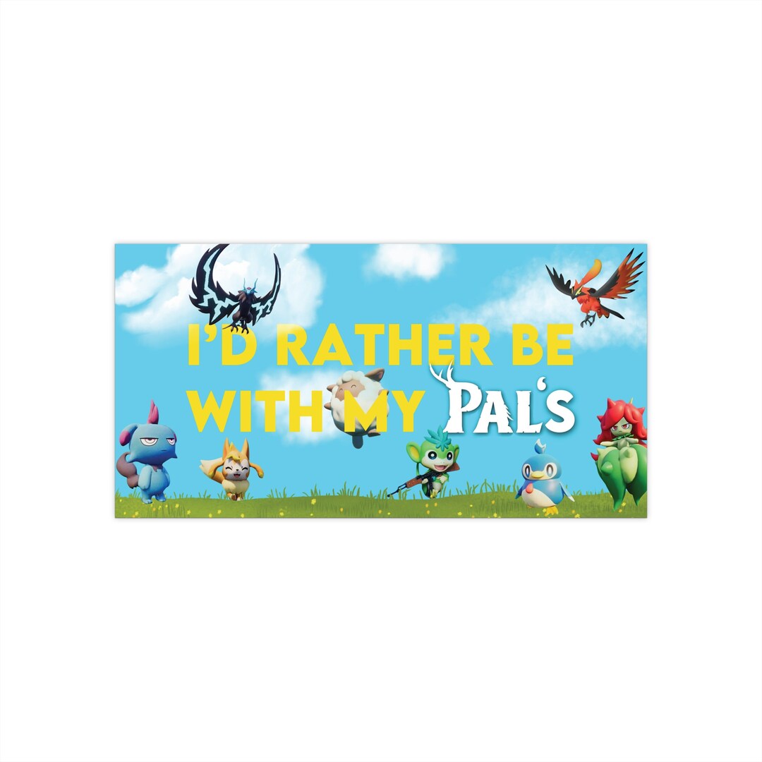 PALWORLD Bumper Sticker, Palworld Fan Merch, Palworld Art CAR DECAL ...