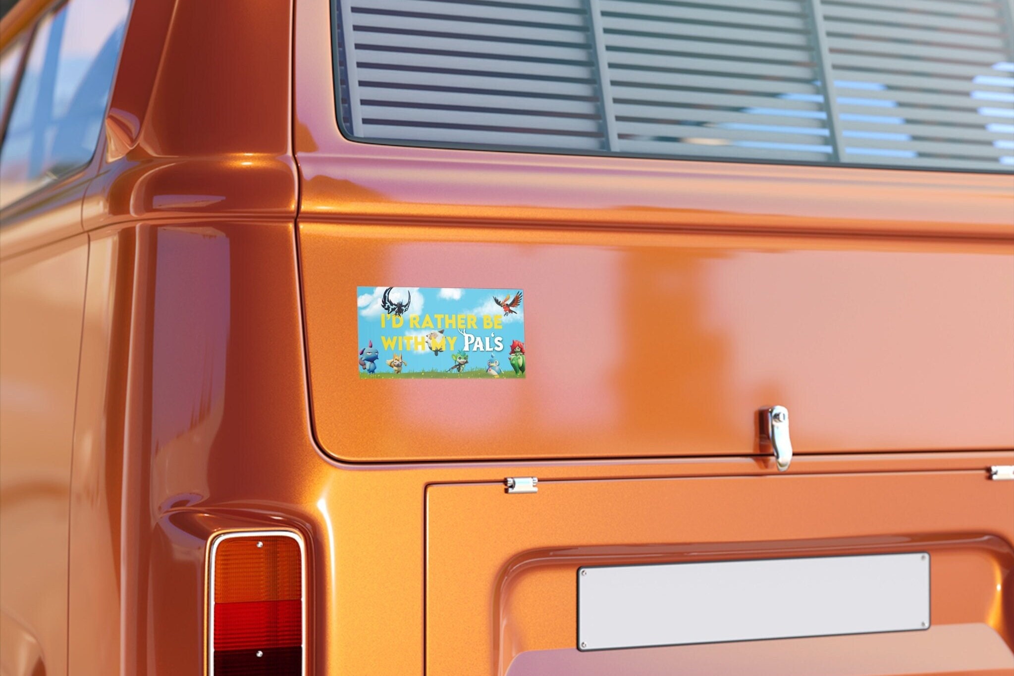 PALWORLD Bumper Sticker, Palworld Fan Merch, Palworld Art CAR DECAL ...