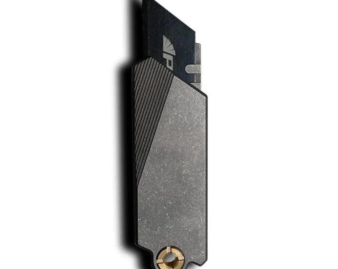 PICHI G9 Utility Knife (titanium/brass) - Etsy