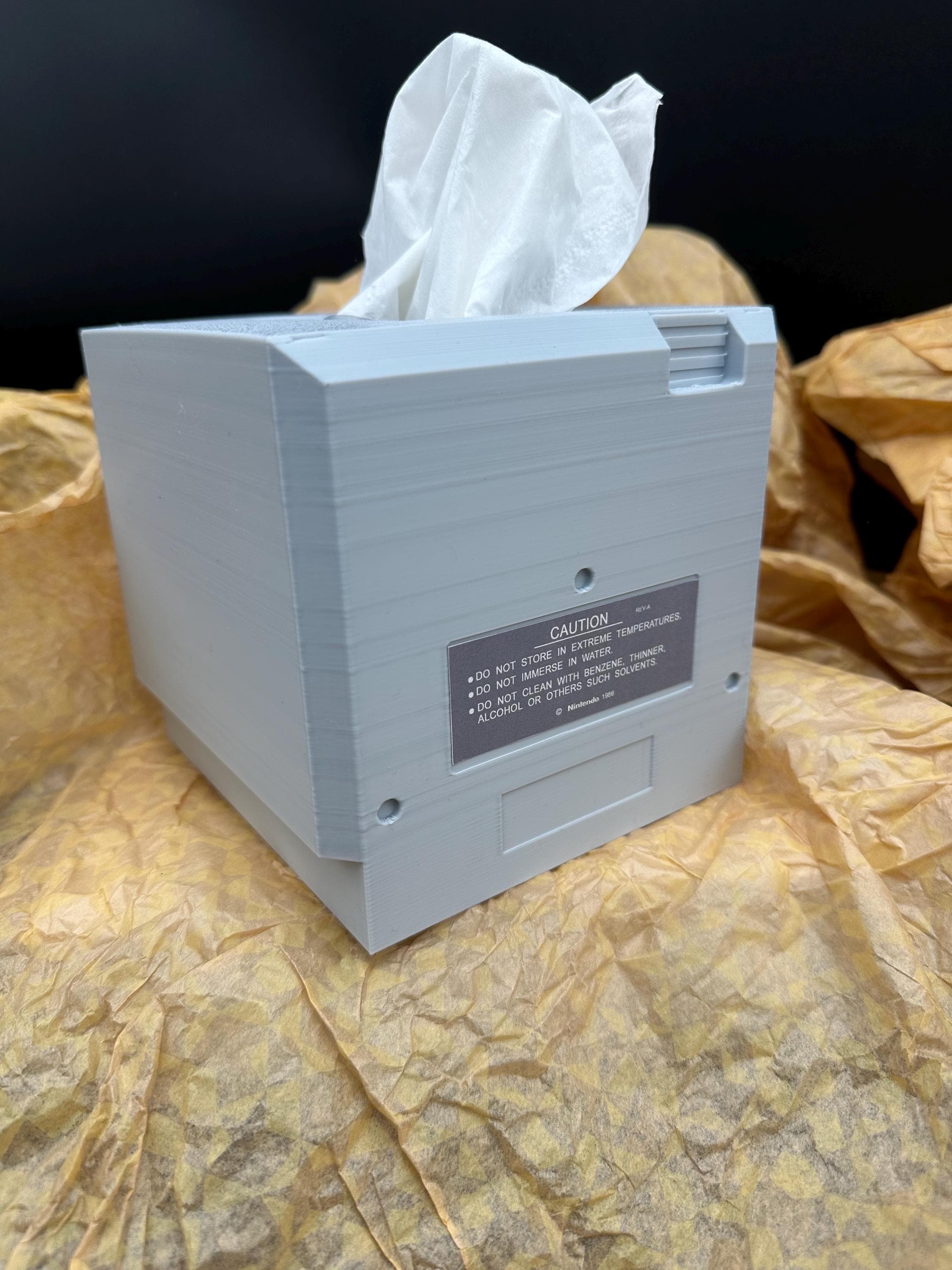 NES Cartridge Tissue Box Cover - Square Nintendo Themed 3D Printed ...