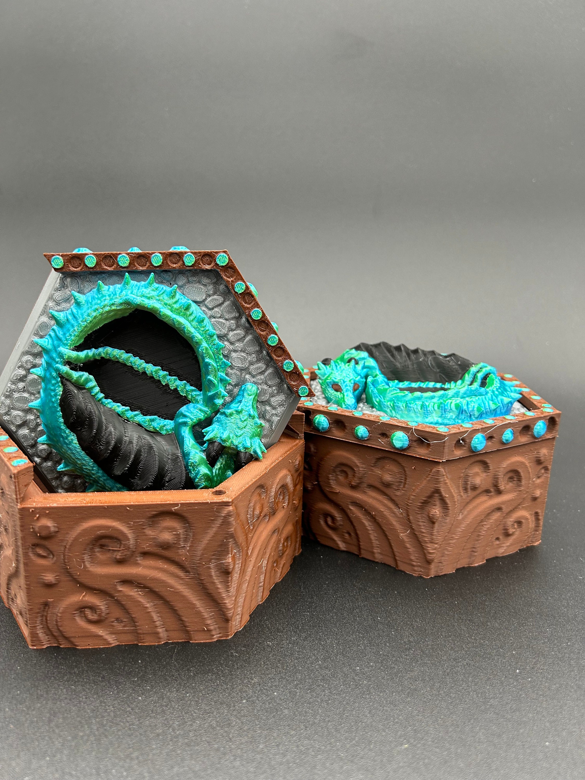 Fantasy Dragon Storage Box 3D Printed Multi Color Design - Etsy