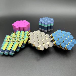 Fidget Hex Grid - Satisfying 3D Printed Hexagon Fidget Toy ...