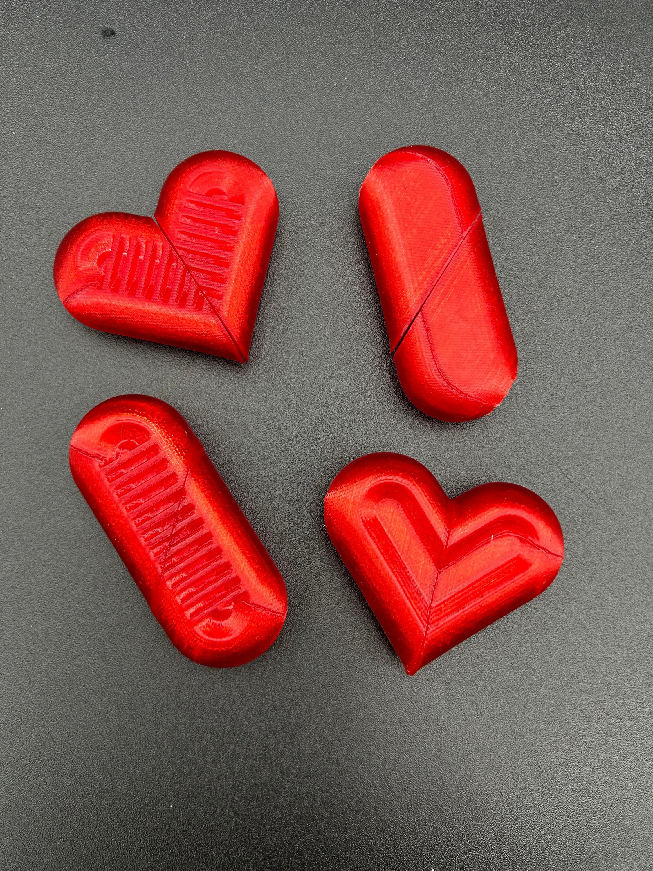 Fidget Heart to Pill Shape - Satisfying 3D Printed Fidget Toy ...