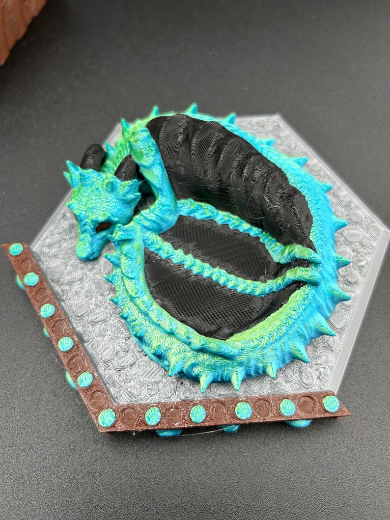 Fantasy Dragon Storage Box 3D Printed Multi Color Design - Etsy