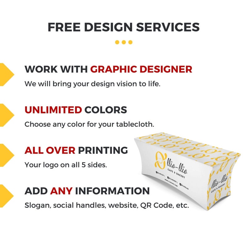 Custom Stretch Tablecloth With Logo Personalized Table Cover - Etsy