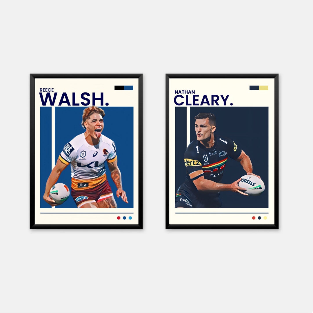 Reecewalsh Nathan Cleary NRL Digital Instant Posters for Beloved Fan of ...