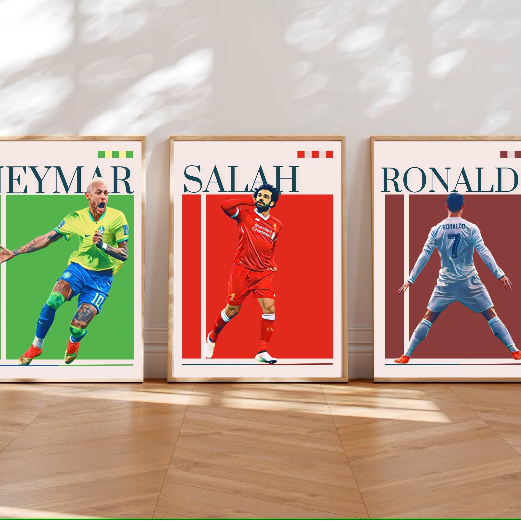 Lionel Messi Ronaldo Mbappe Neymar Mohammed Salah Emiliano - Etsy