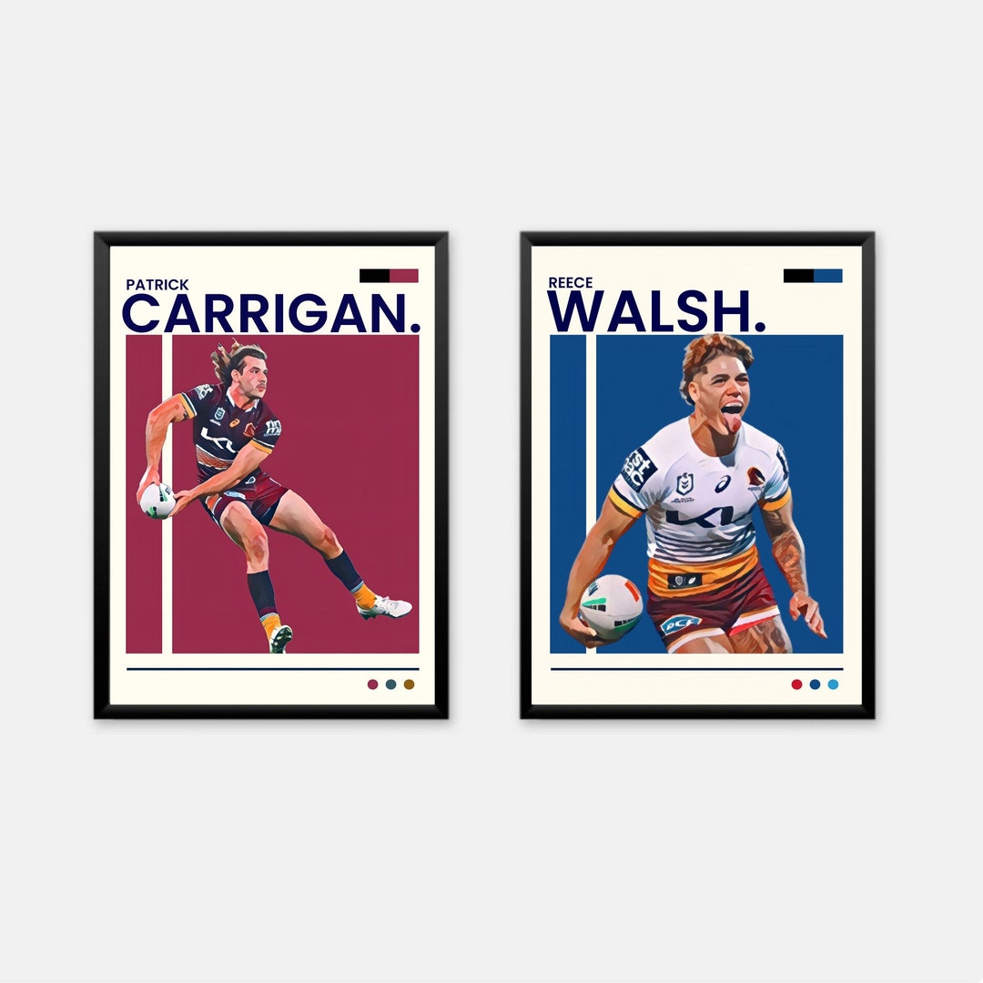 Reecewalsh Patrick Carrigan NRL Digital Instant Posters for Beloved Fan ...