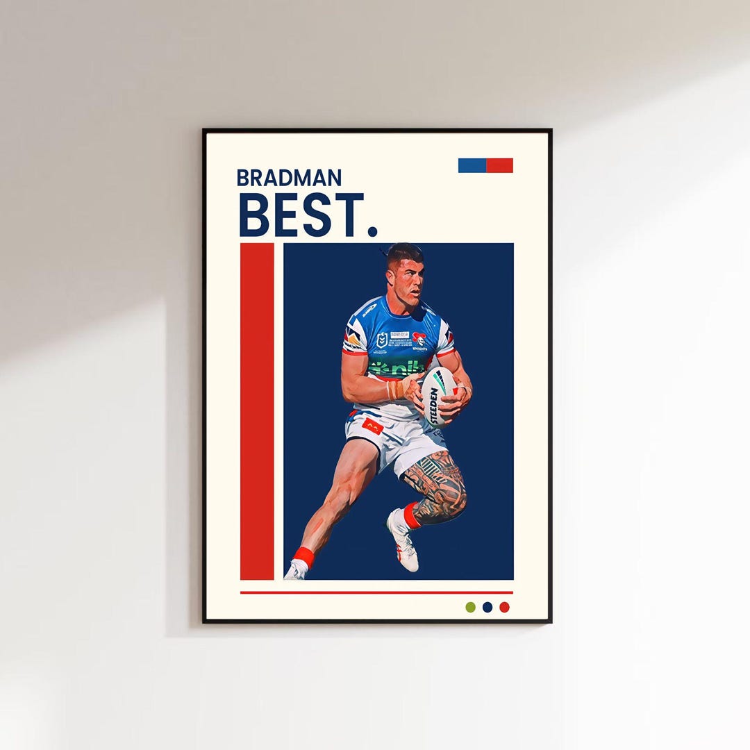Bradman Best Newcastle Knights NRL Fan Club Digital Download Posters ...