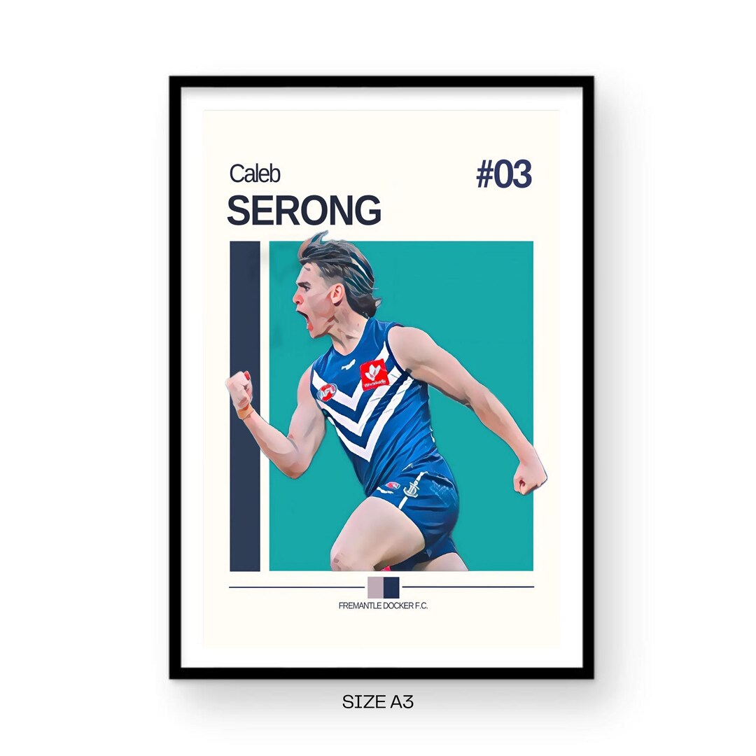 Caleb Serong Fremantle Dockers A3 Print (digital Download) - Etsy
