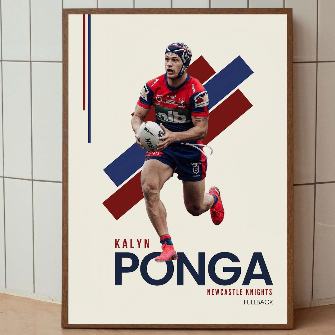 Kalyn Ponga Digital NRL Poster Rugby League for Your Child or Any ...