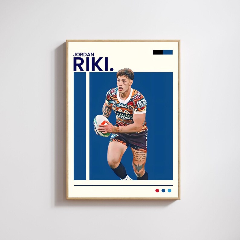 NRL Kids Wall Art Brisbane Broncos Rugby League Prints: Jordan Riki ...