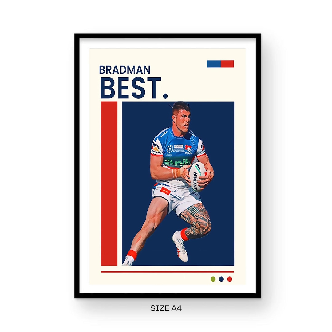 Bradman Best Newcastle Knights NRL Fan Club Digital Download Posters ...
