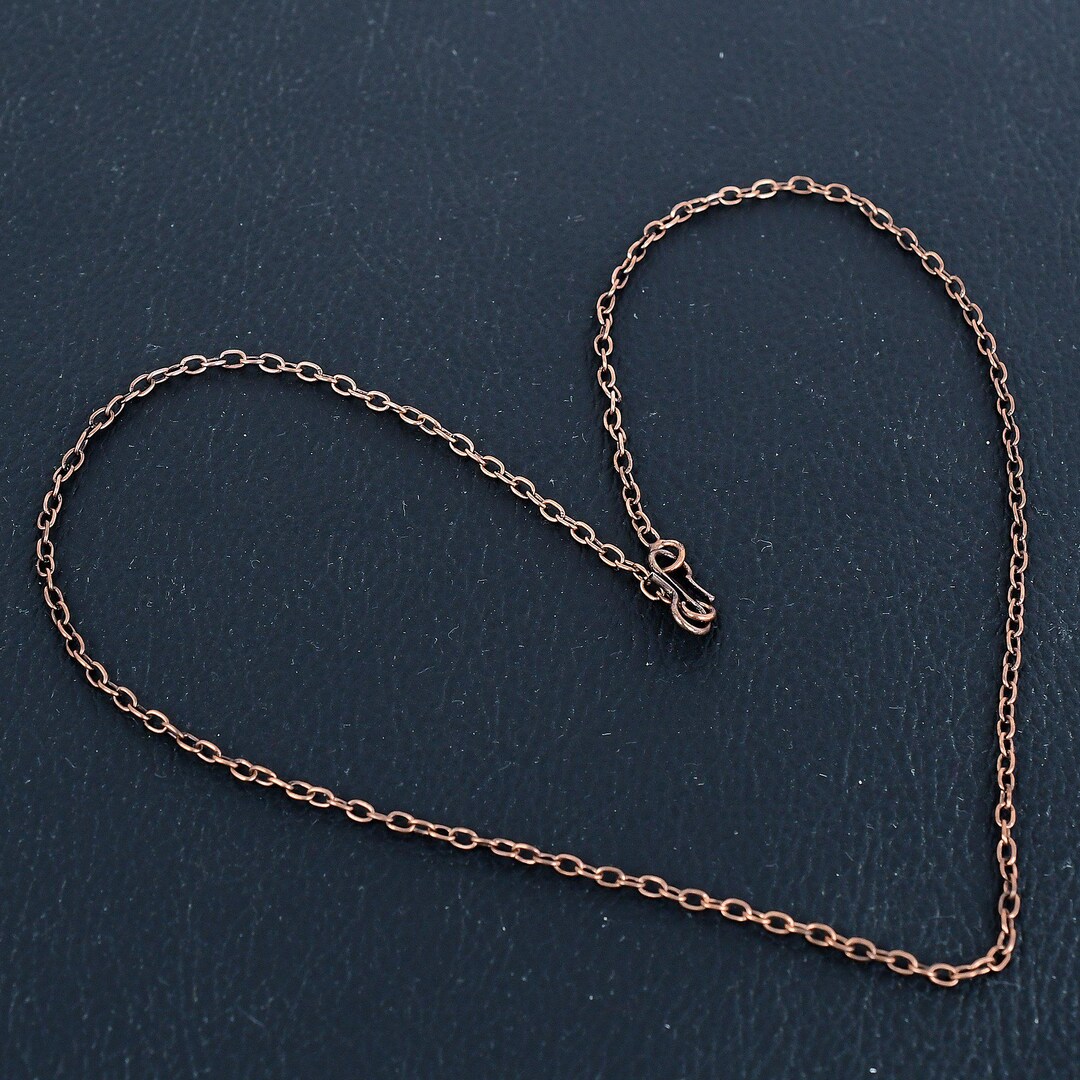 Solid Copper Link Chain, 100 % Oxidized Copper Chain Necklace, Top ...