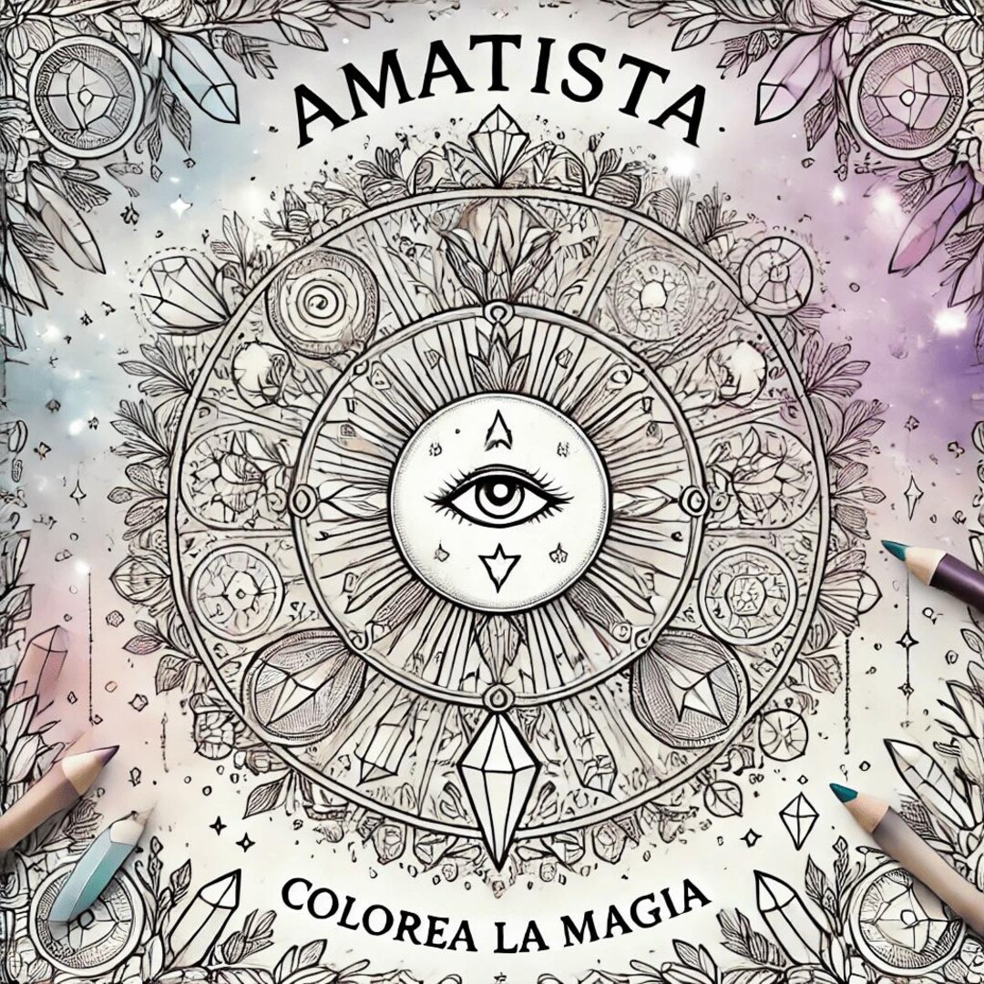 Magical Coloring Book Esoteric Elements of Amethyst - Etsy