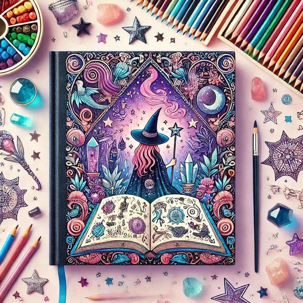 Magical Coloring Book Esoteric Elements of Amethyst - Etsy