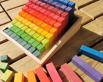 Montessori Stacking Blocks - Etsy