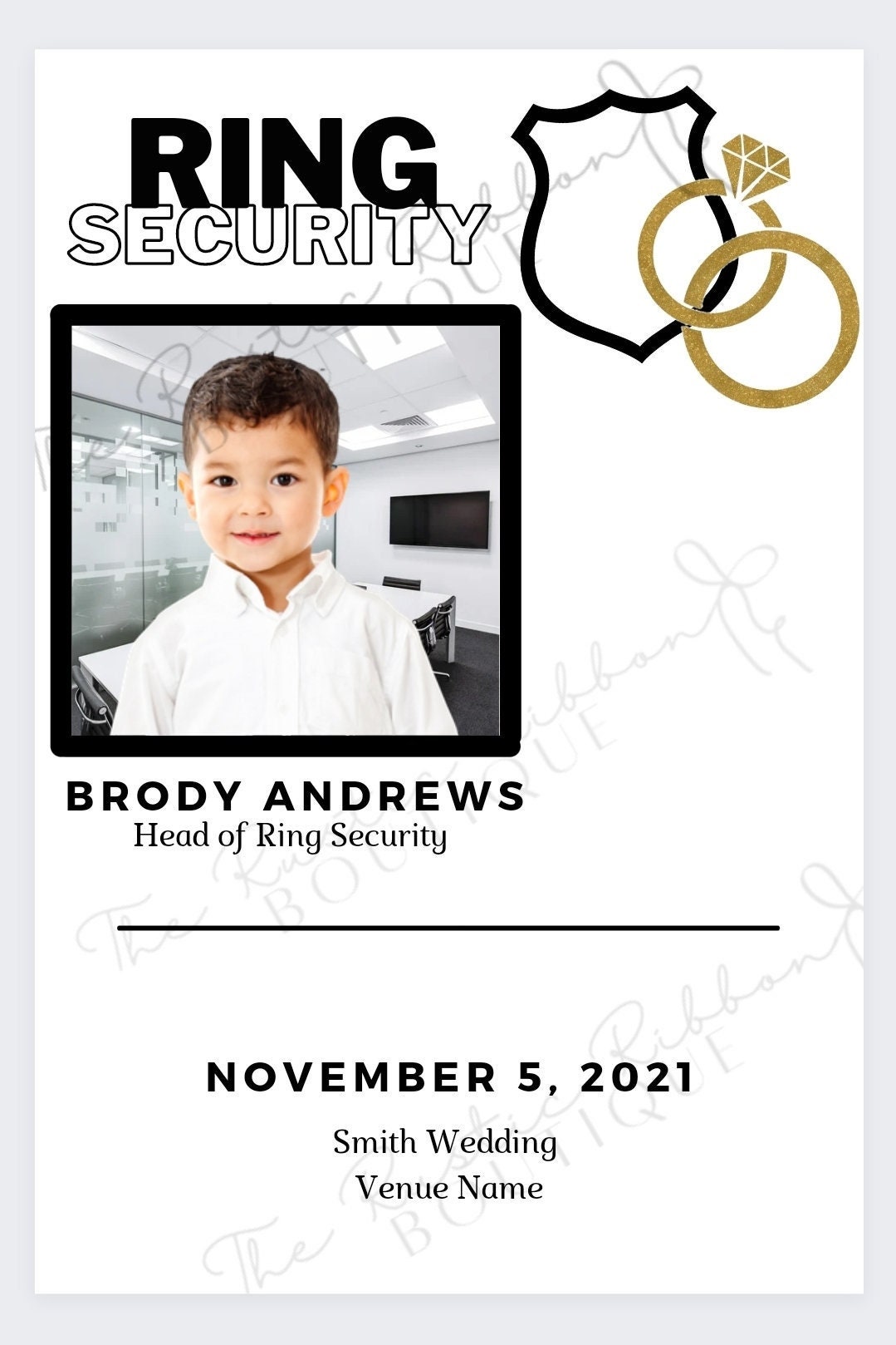 Ring Security ID Badge - Etsy