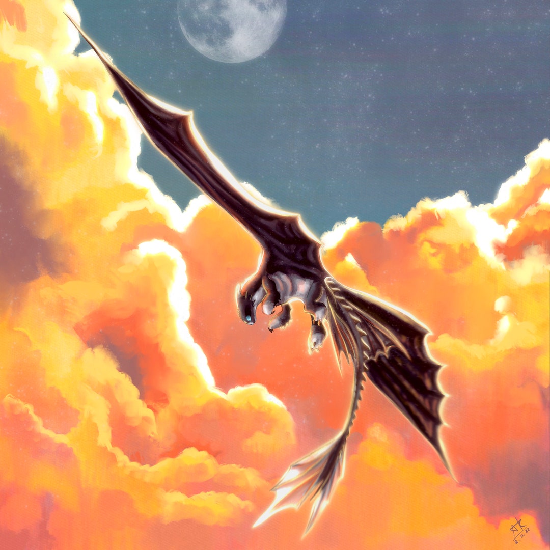 Sunset Daze - HTTYD Poster - Etsy