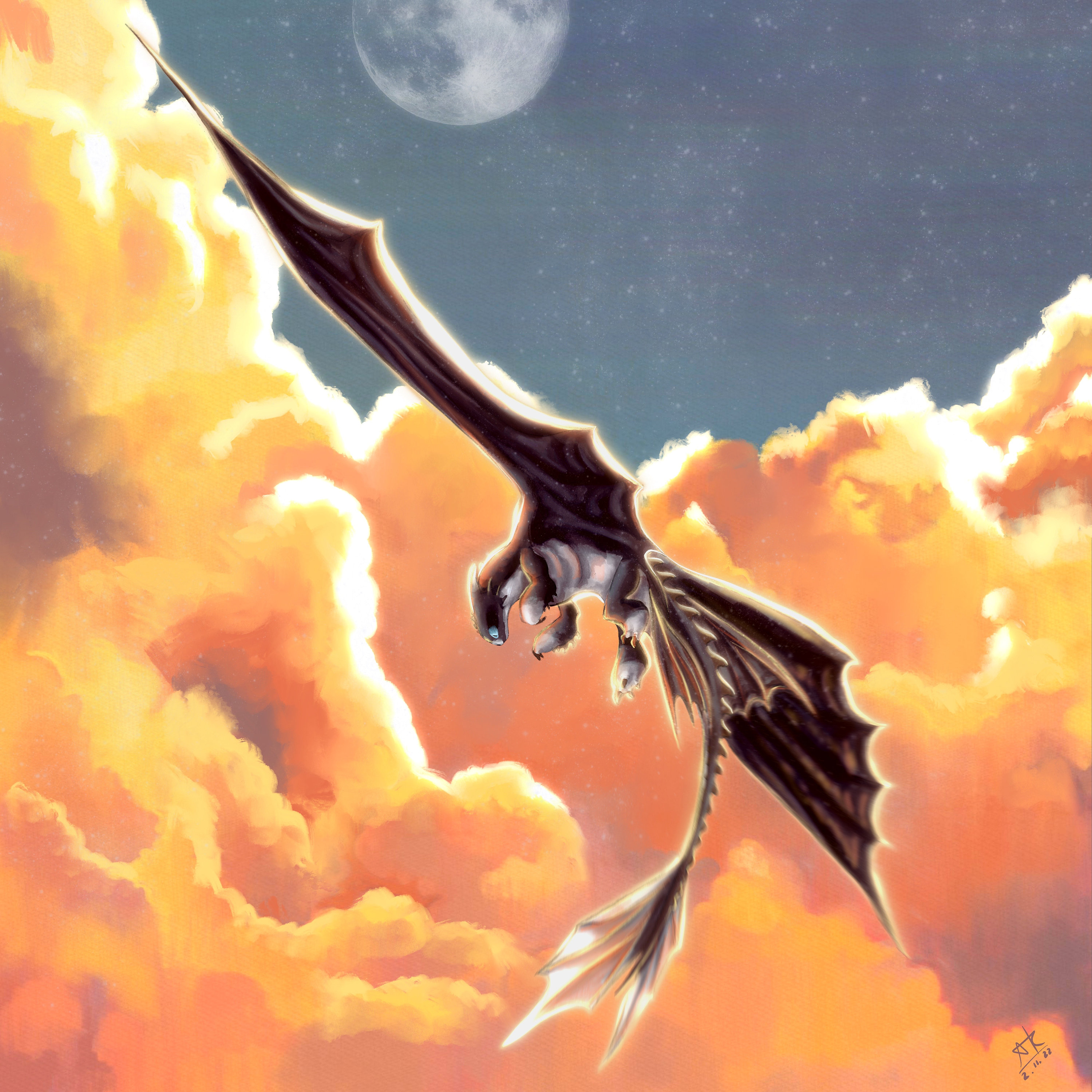 Sunset Daze - HTTYD Poster - Etsy