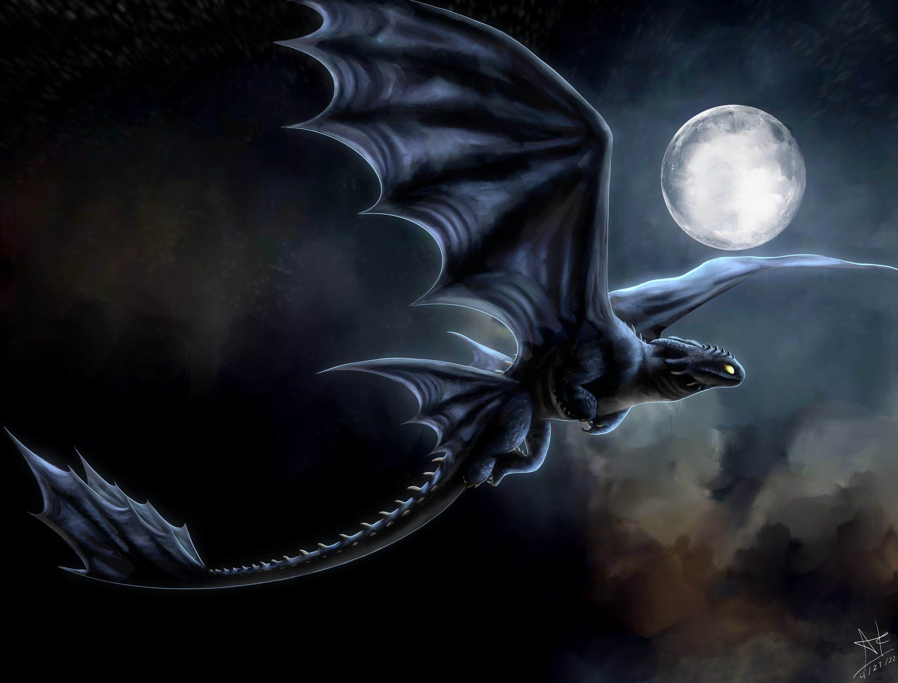Alpha Toothless Wallpaper