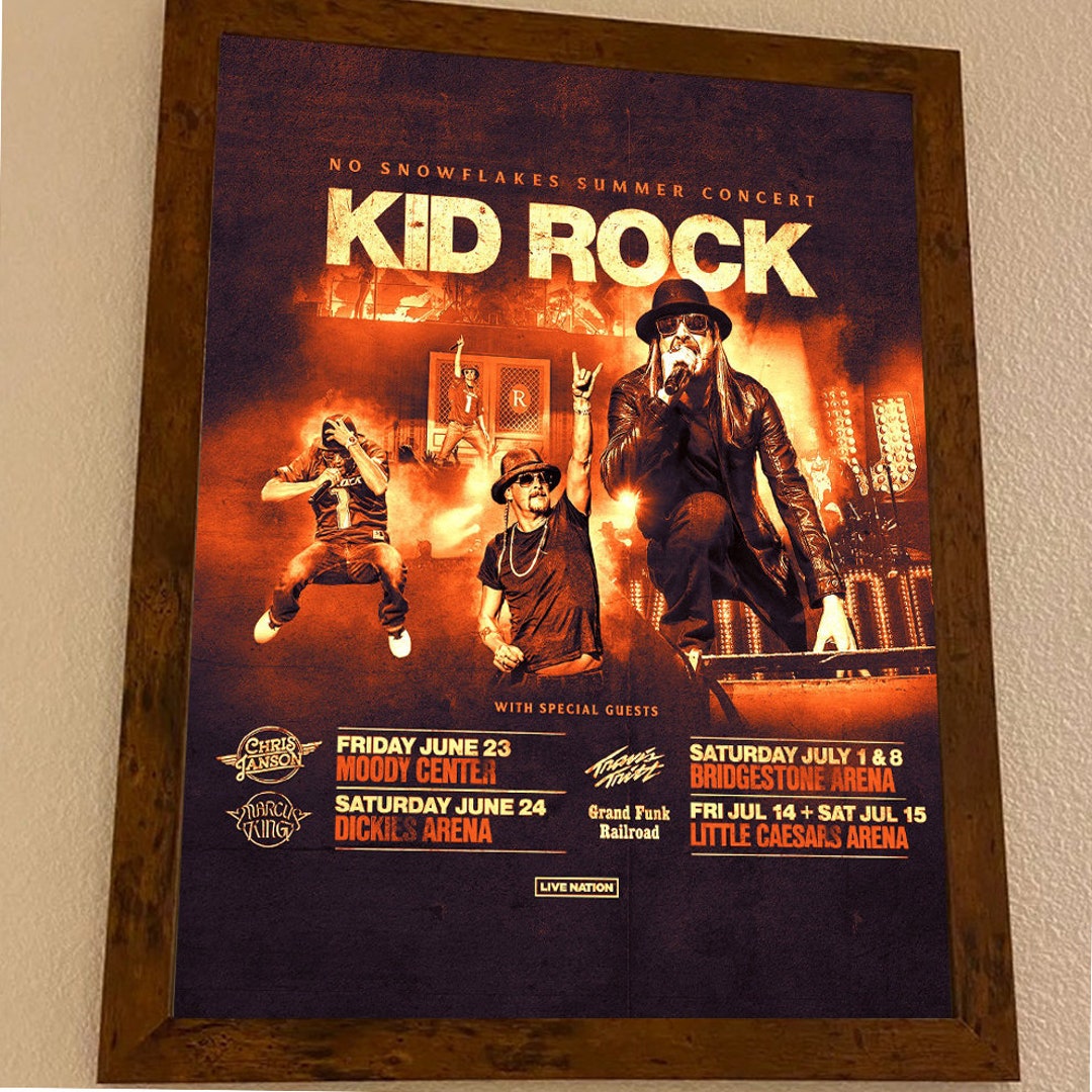 Kid Rock Tour June and July 2023 Poster - Etsy