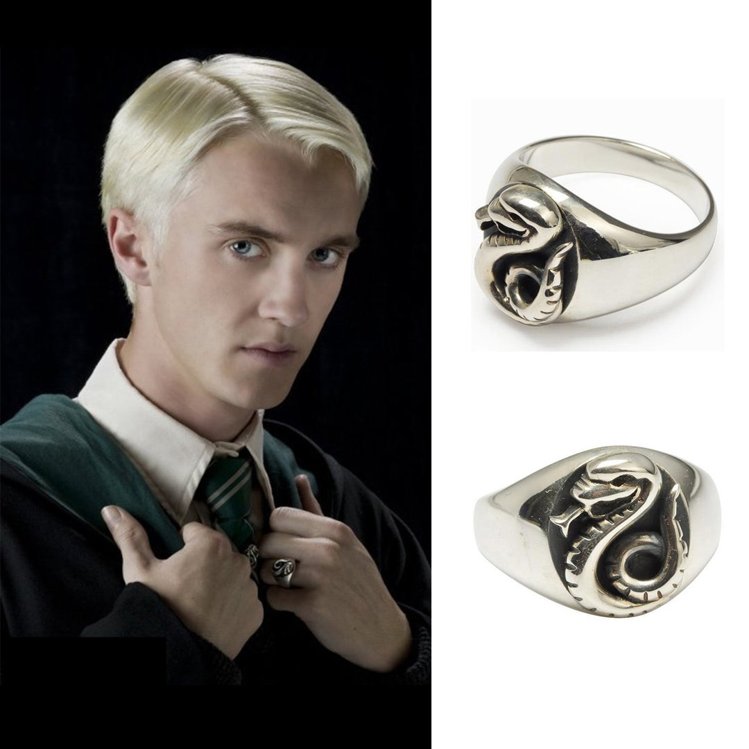 Malfoy Family Badges Slytherin Badge Draco Malfoy Ring Pure - Etsy