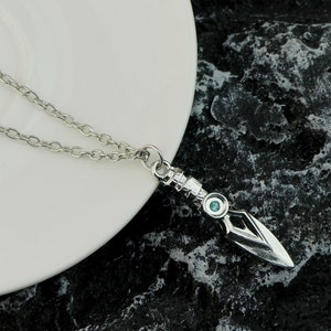 Game Valorant Inspired Necklace DUELIST Jett Blade Storm Knife Pendant ...