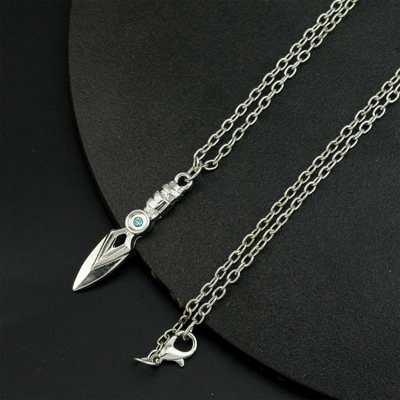 Game Valorant Inspired Necklace DUELIST Jett Blade Storm Knife - Etsy