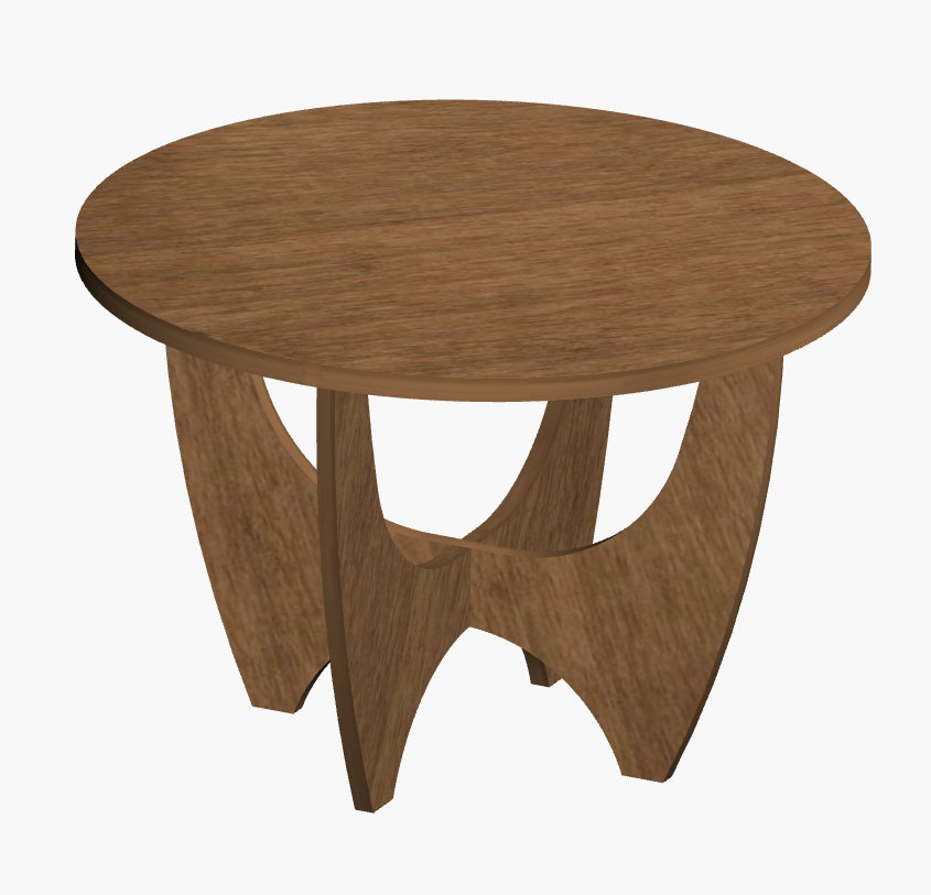 Round Coffee Table. DIY Coffee Table Project. Wooden Table Project ...