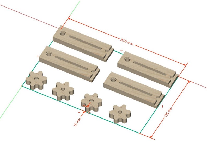 CNC Clamps & Knobs DIY Set: Versatile, Adjustable, and Easy-to-use ...