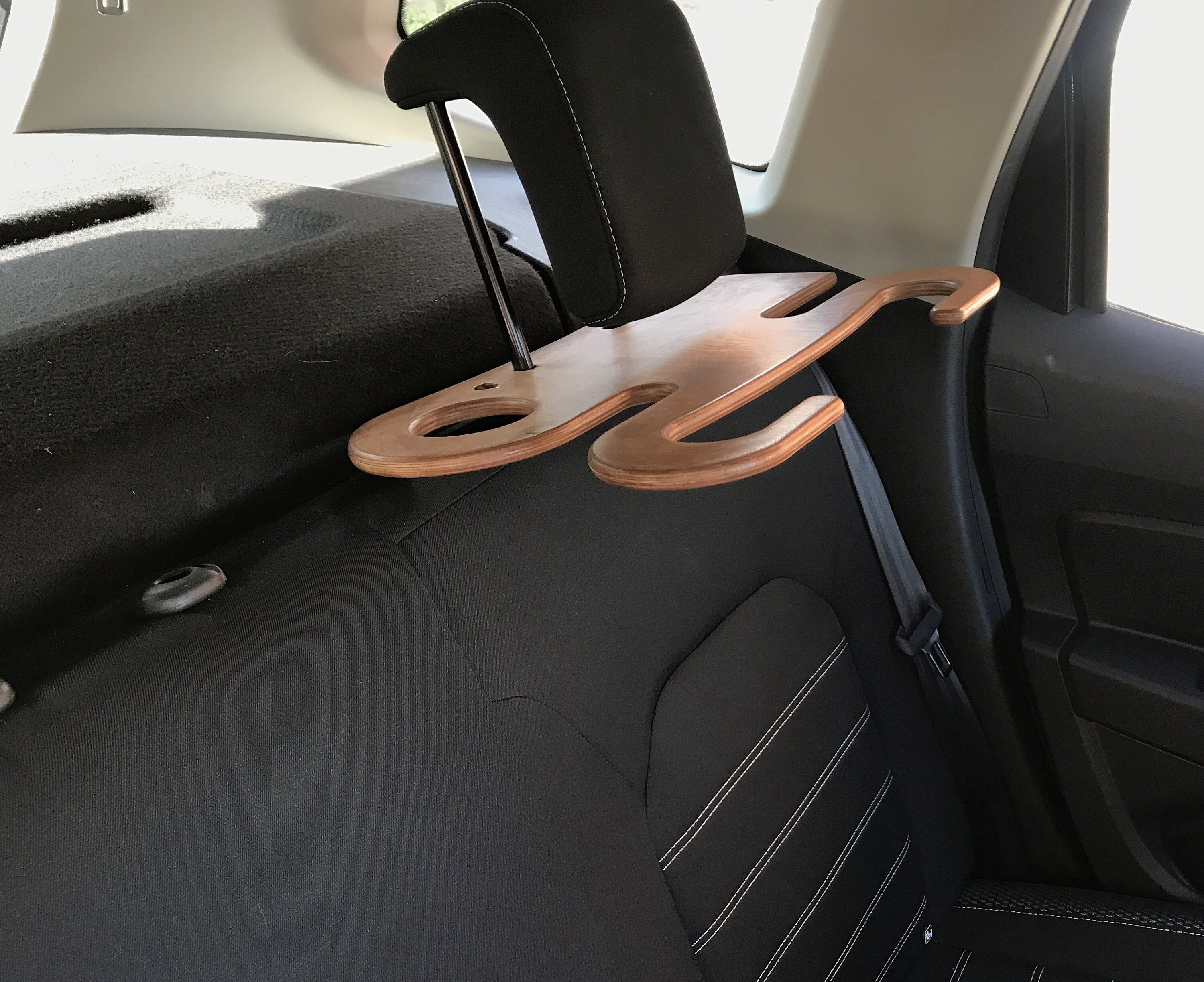 Ergonomic Steering Wheel Desk + Headrest Seat Coat Hanger in One ...