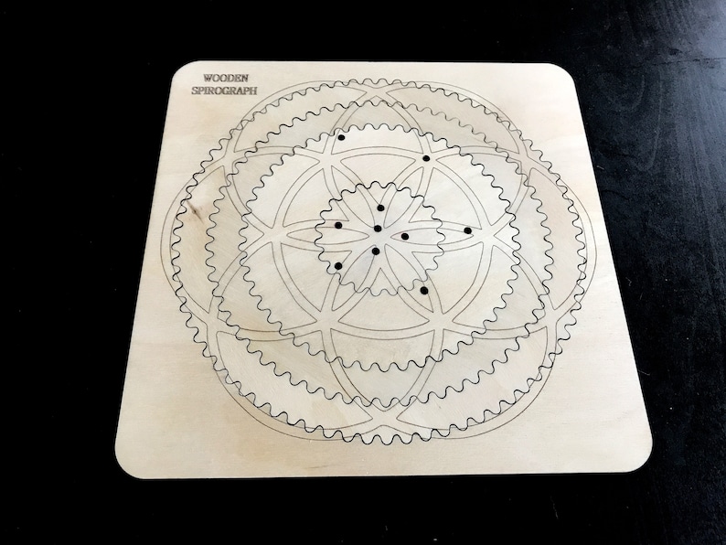 Wooden Spirograph. Many Combinations and Patterns. Digital Files ...